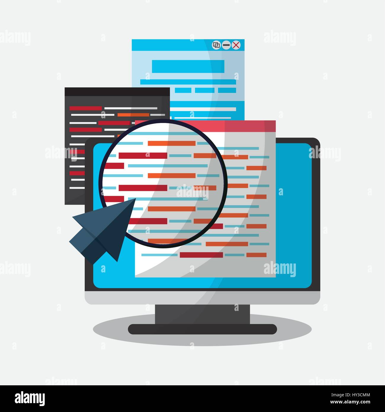 search in web related icons image Stock Vector Image & Art - Alamy