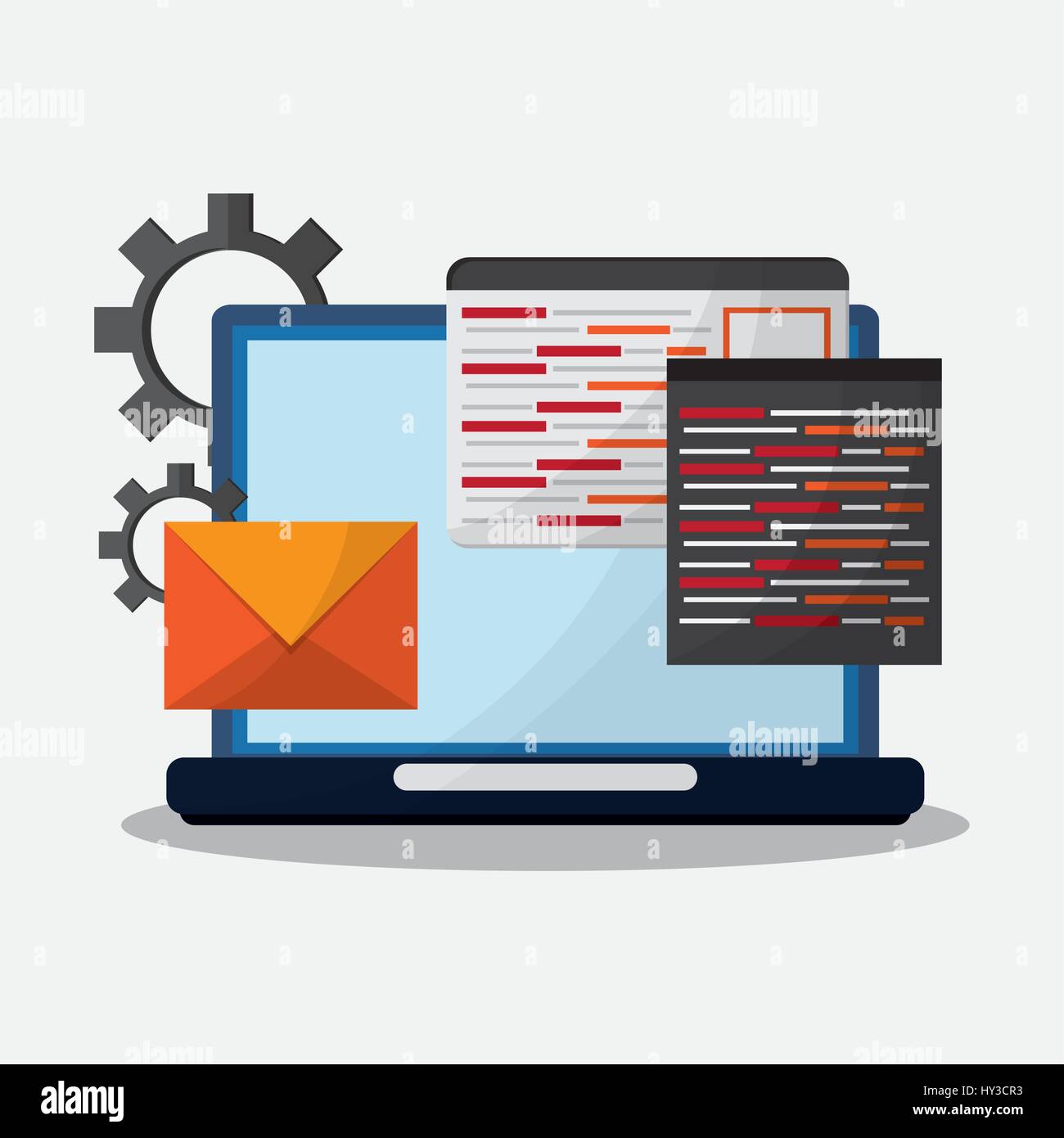 digital message related icons image Stock Vector Image & Art - Alamy