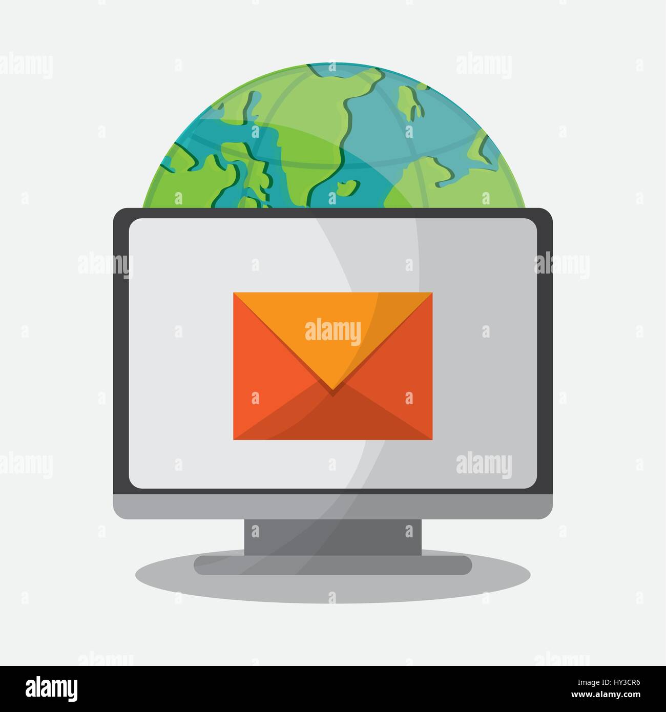 digital message related icons image Stock Vector Image & Art - Alamy
