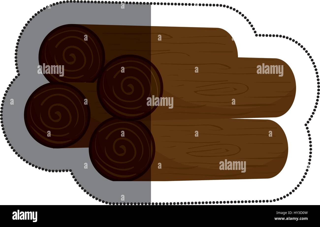 Cut tree logs stack Stock Vector Images - Alamy