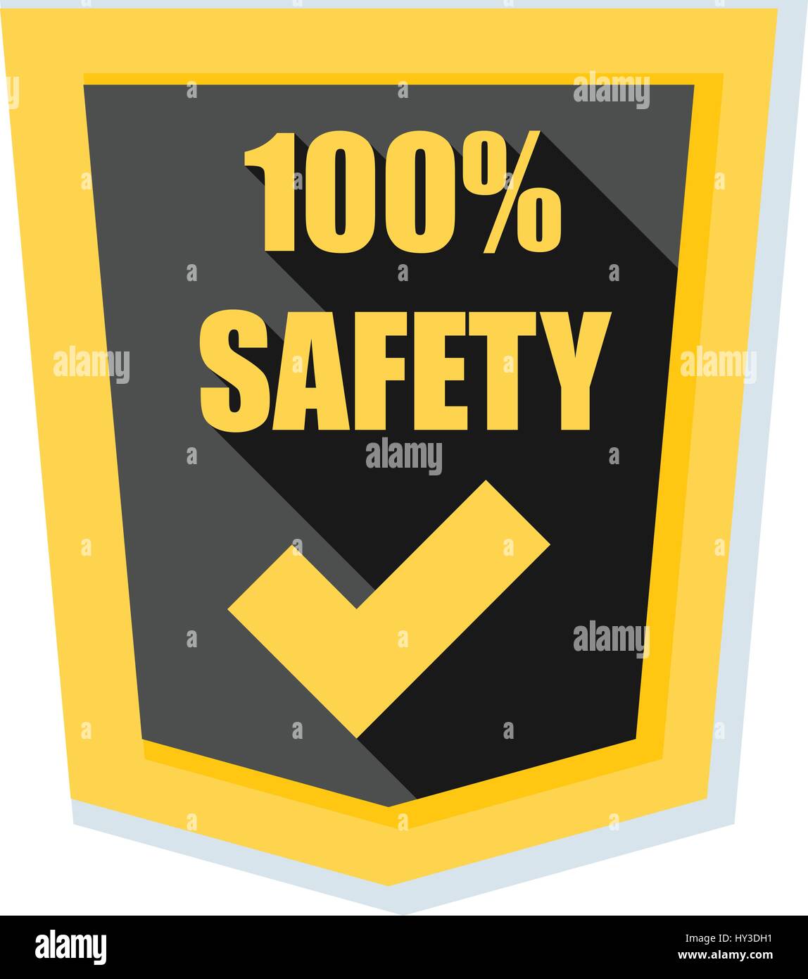100% Safety shield illustration Stock Vector Image & Art - Alamy