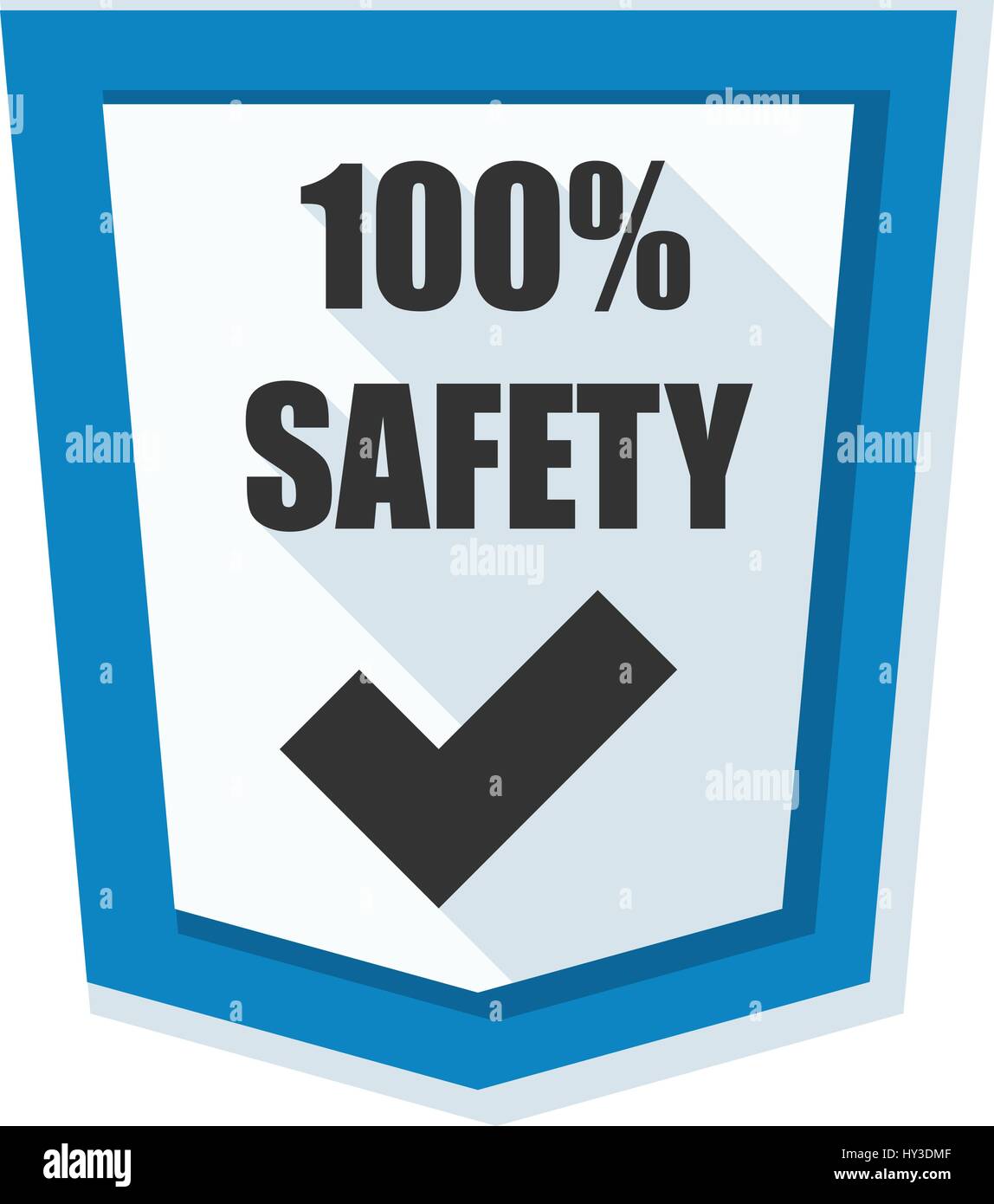 100% Safety shield illustration Stock Vector Image & Art - Alamy