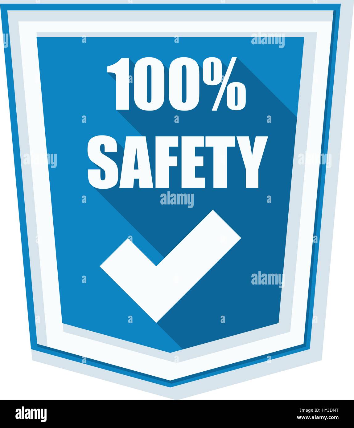 100% Safety shield illustration Stock Vector Image & Art - Alamy
