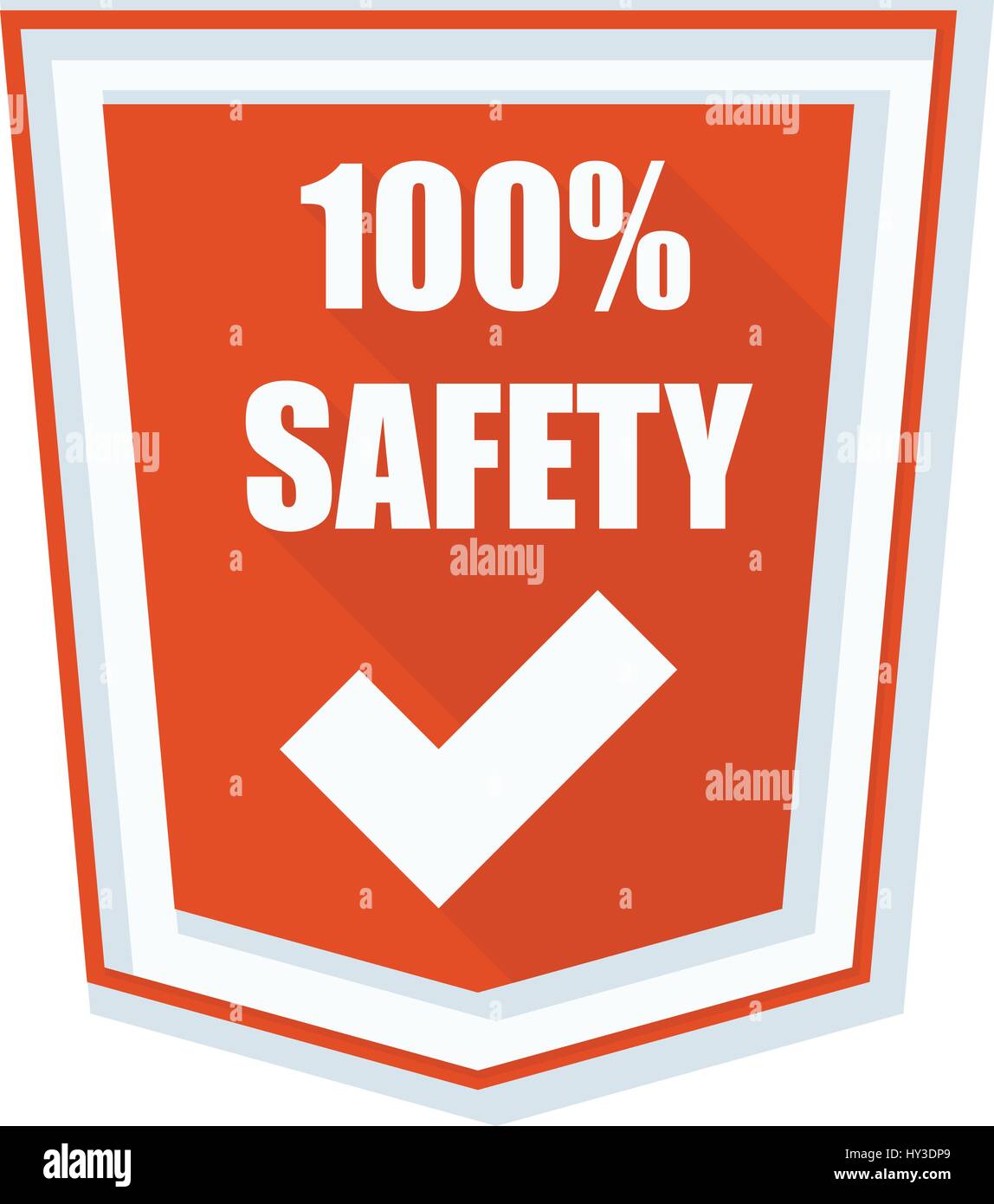 100% Safety shield illustration Stock Vector Image & Art - Alamy