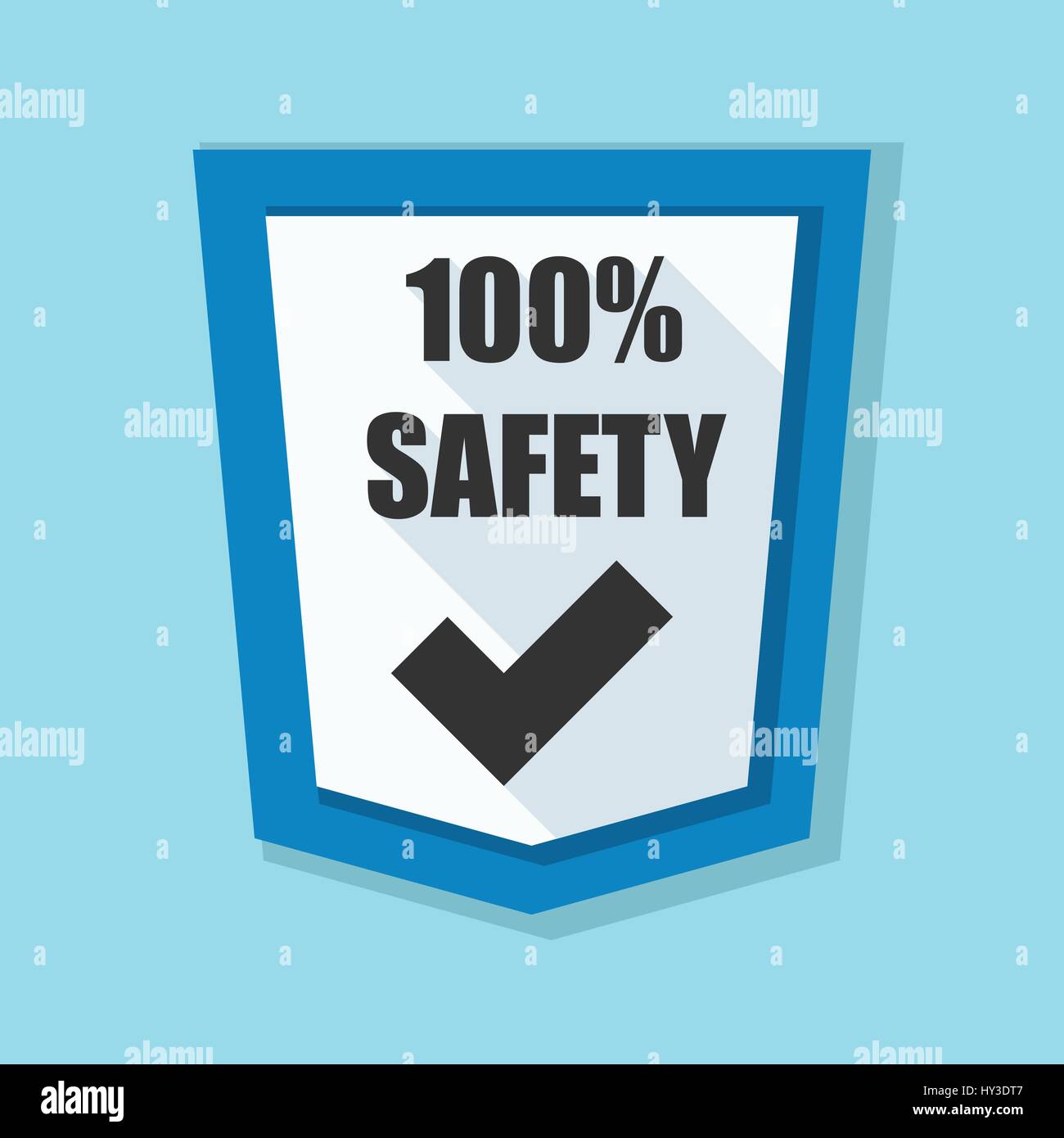 100 percent safety shield Stock Vector Image & Art - Alamy