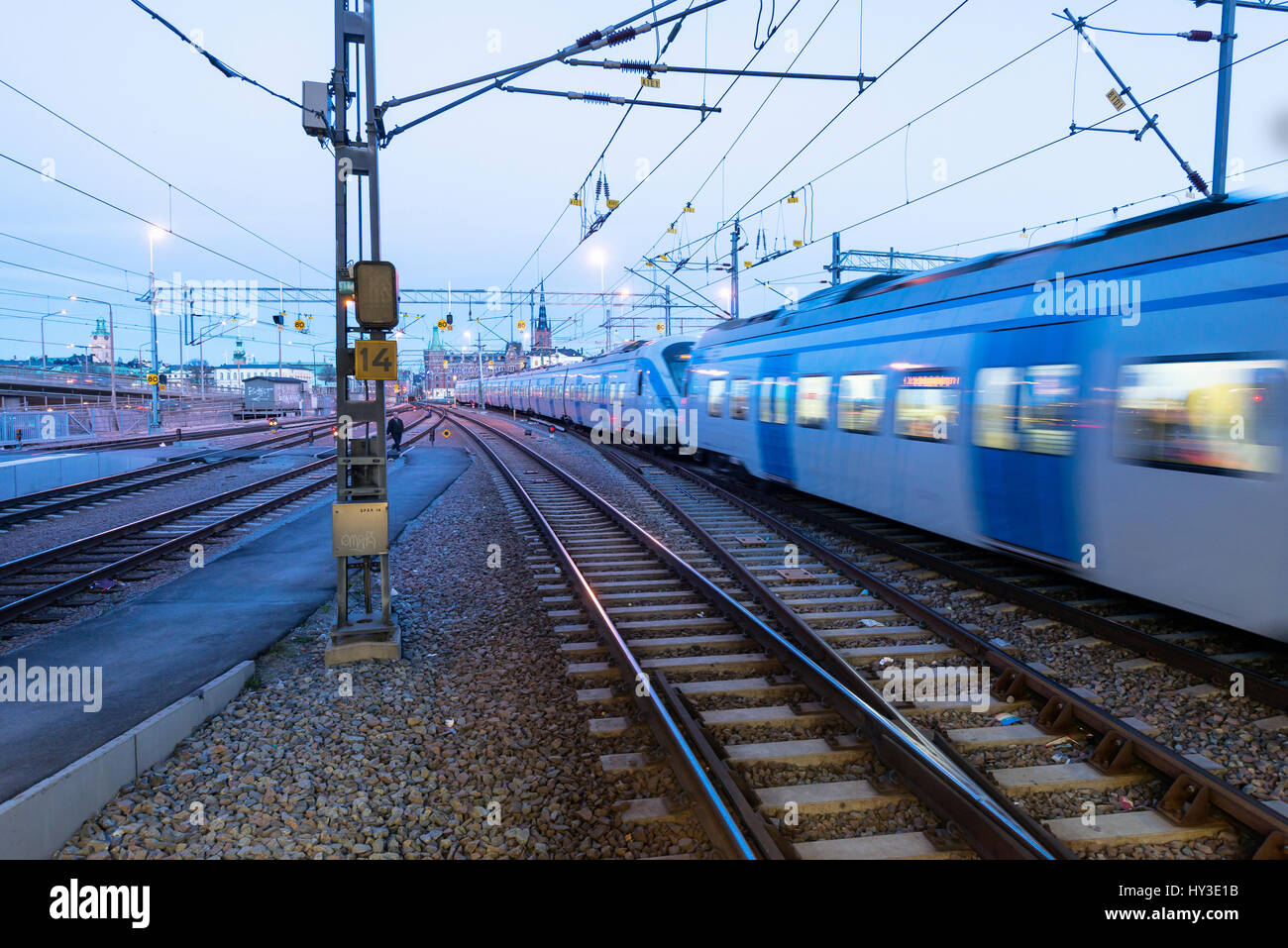 Leaving trains hi-res stock photography and images - Alamy