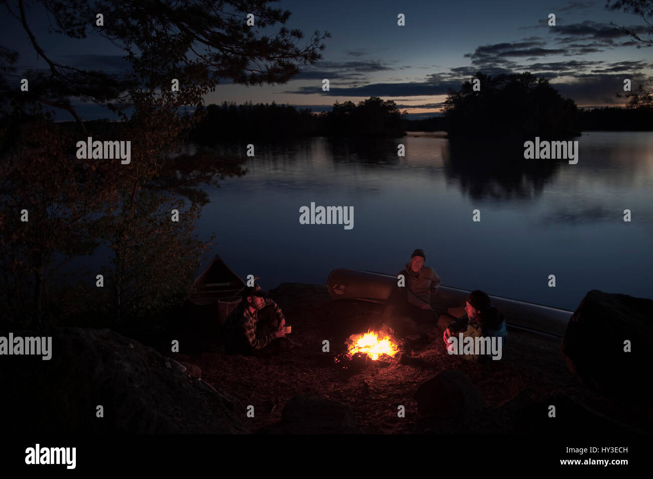 Friends camping men only hi-res stock photography and images - Alamy