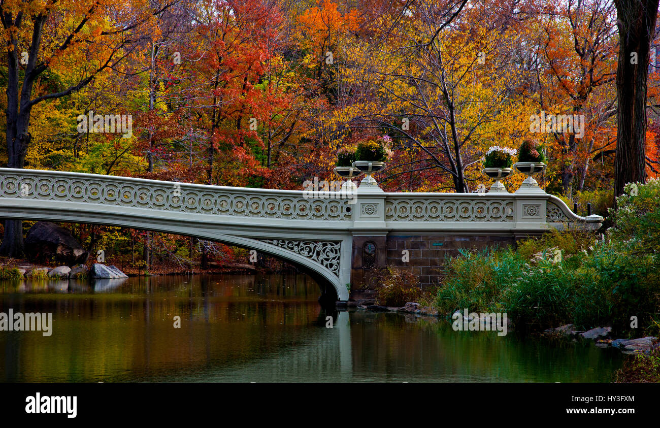 Bow Bridge; New York City Stock Photo - Alamy