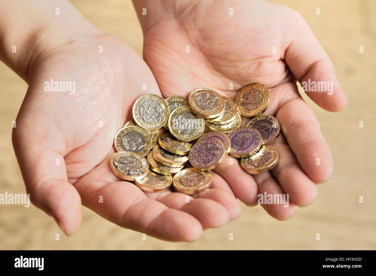 Handful cash hi-res stock photography and images - Alamy