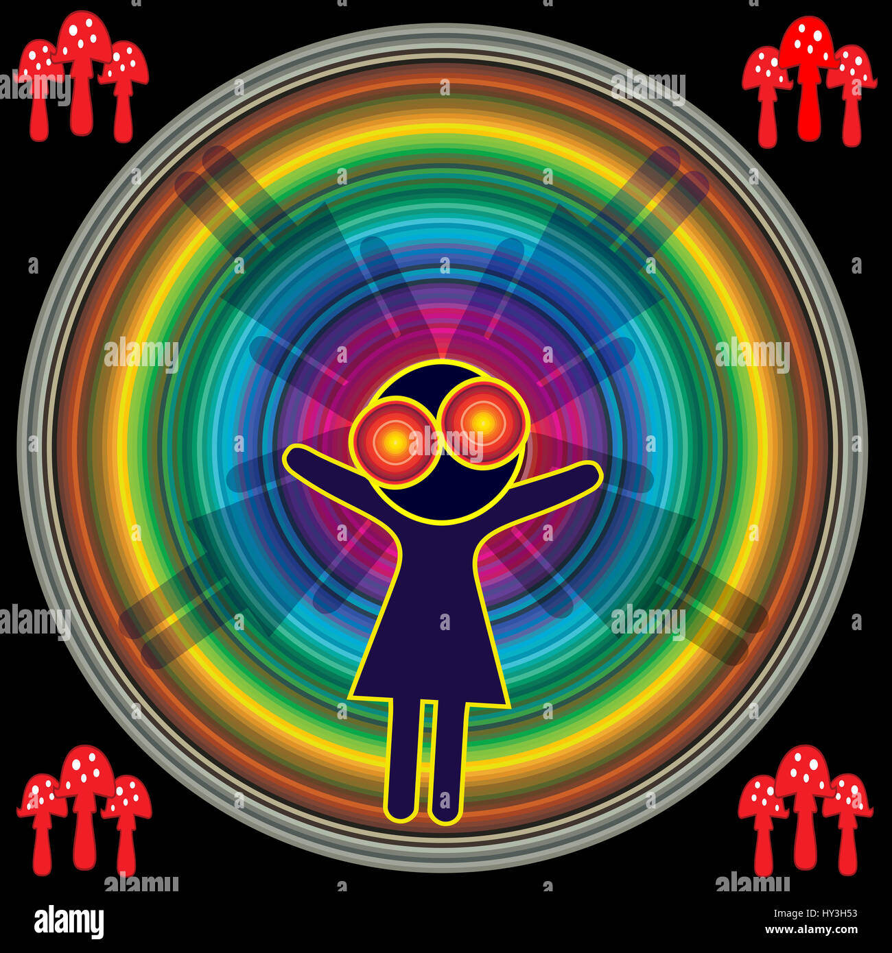 Drugs like LSD, Crystal Meth or Mescaline may cause horror visions ...