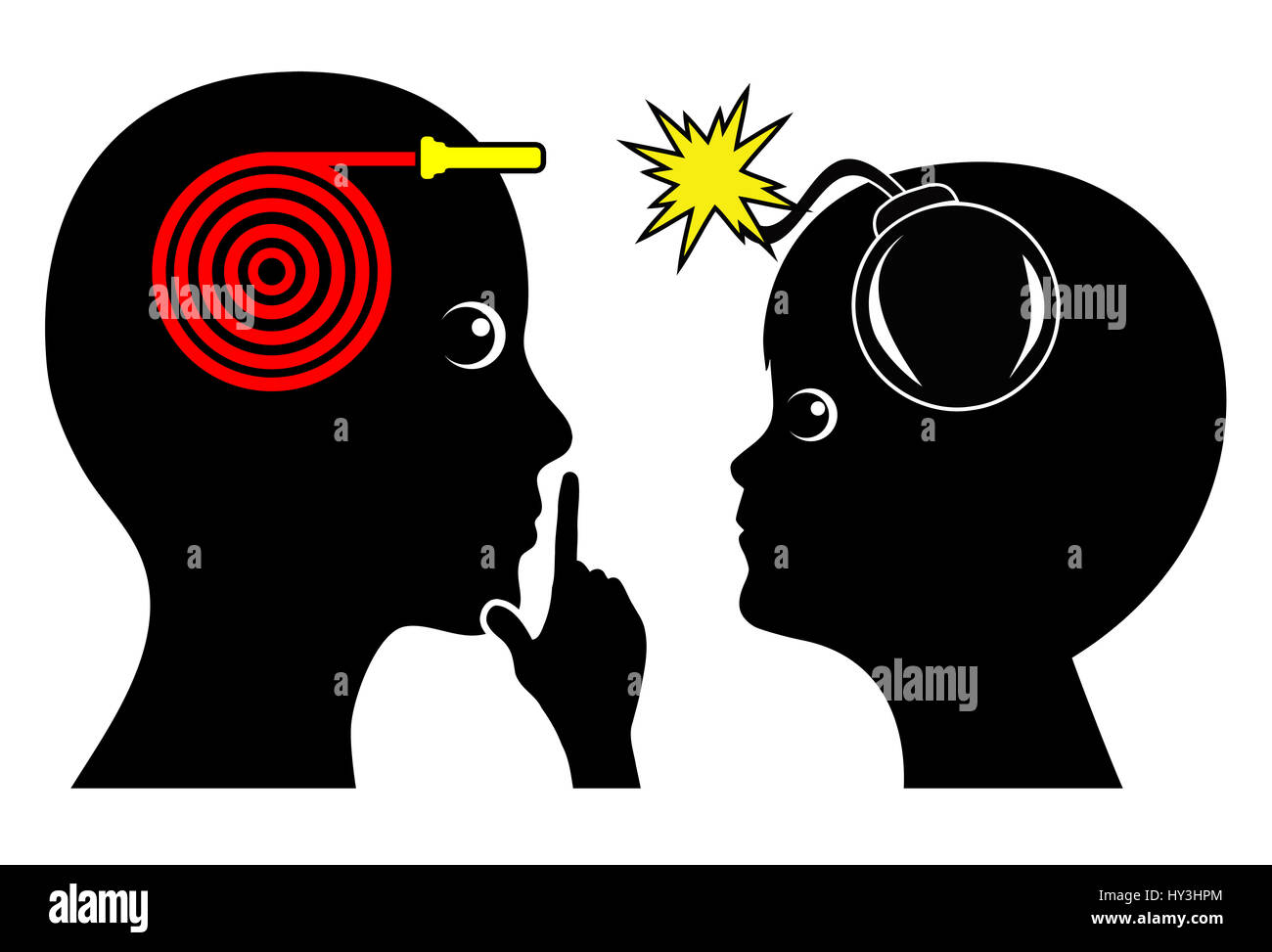 Concept sign of kid with oppositional defiant disorder getting ...