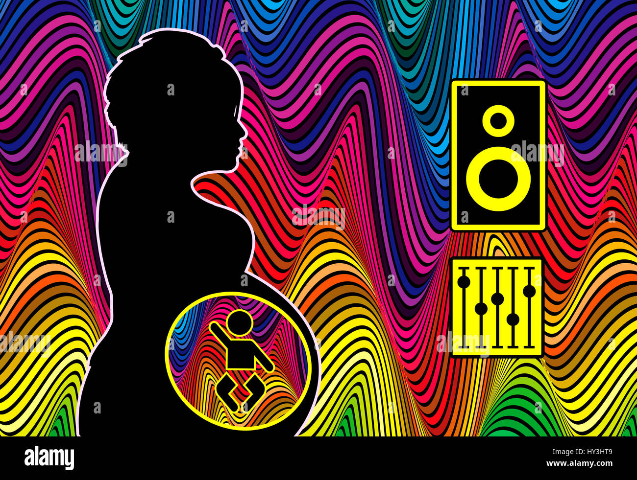 Kids may get smarter, when expecting mothers listen to songs Stock ...