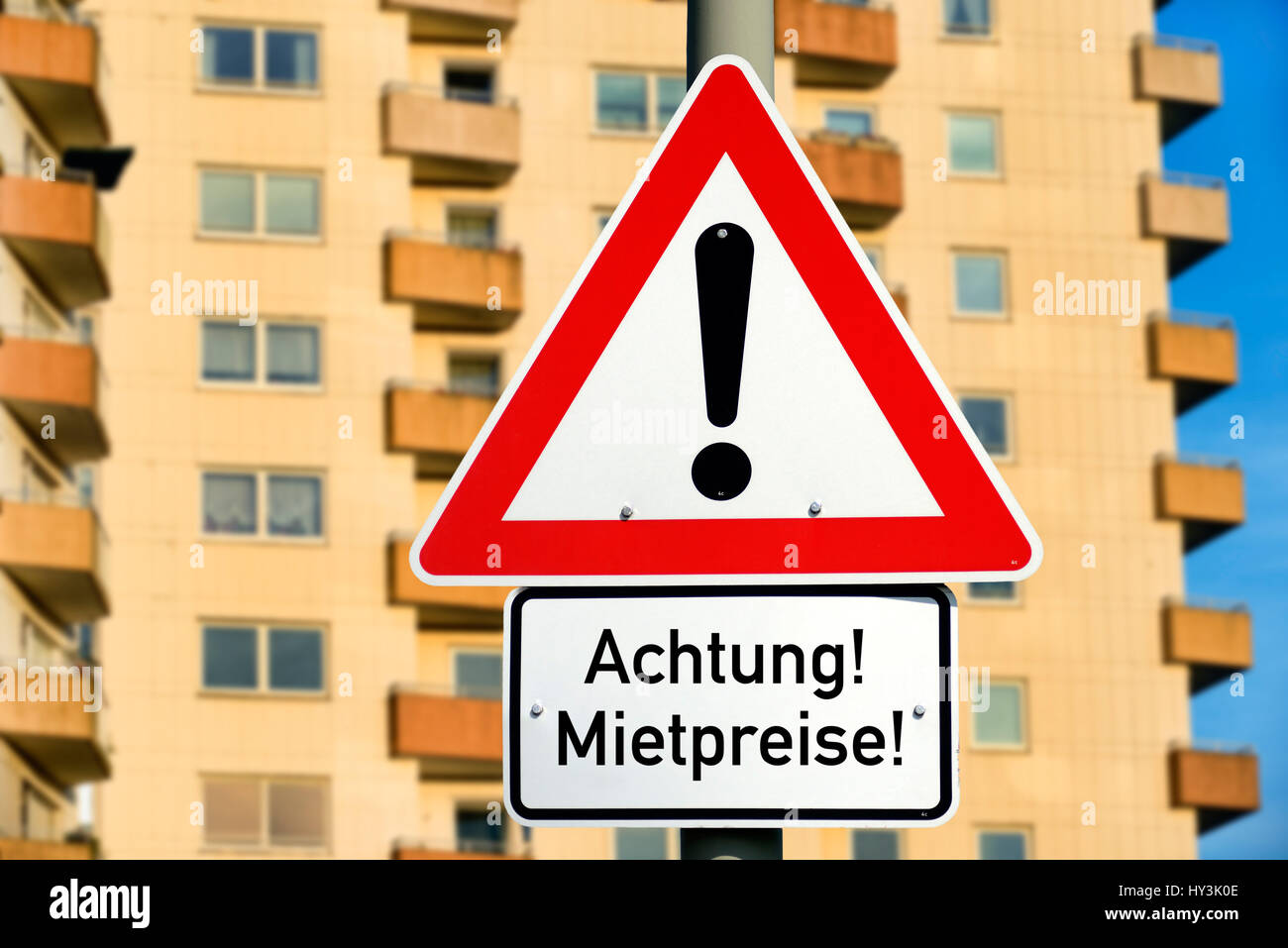 High rents road sign hi-res stock photography and images - Alamy