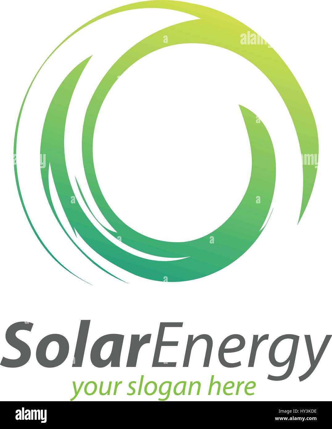 Solar Technology Symbol Design, abstract circle shape Stock Vector ...