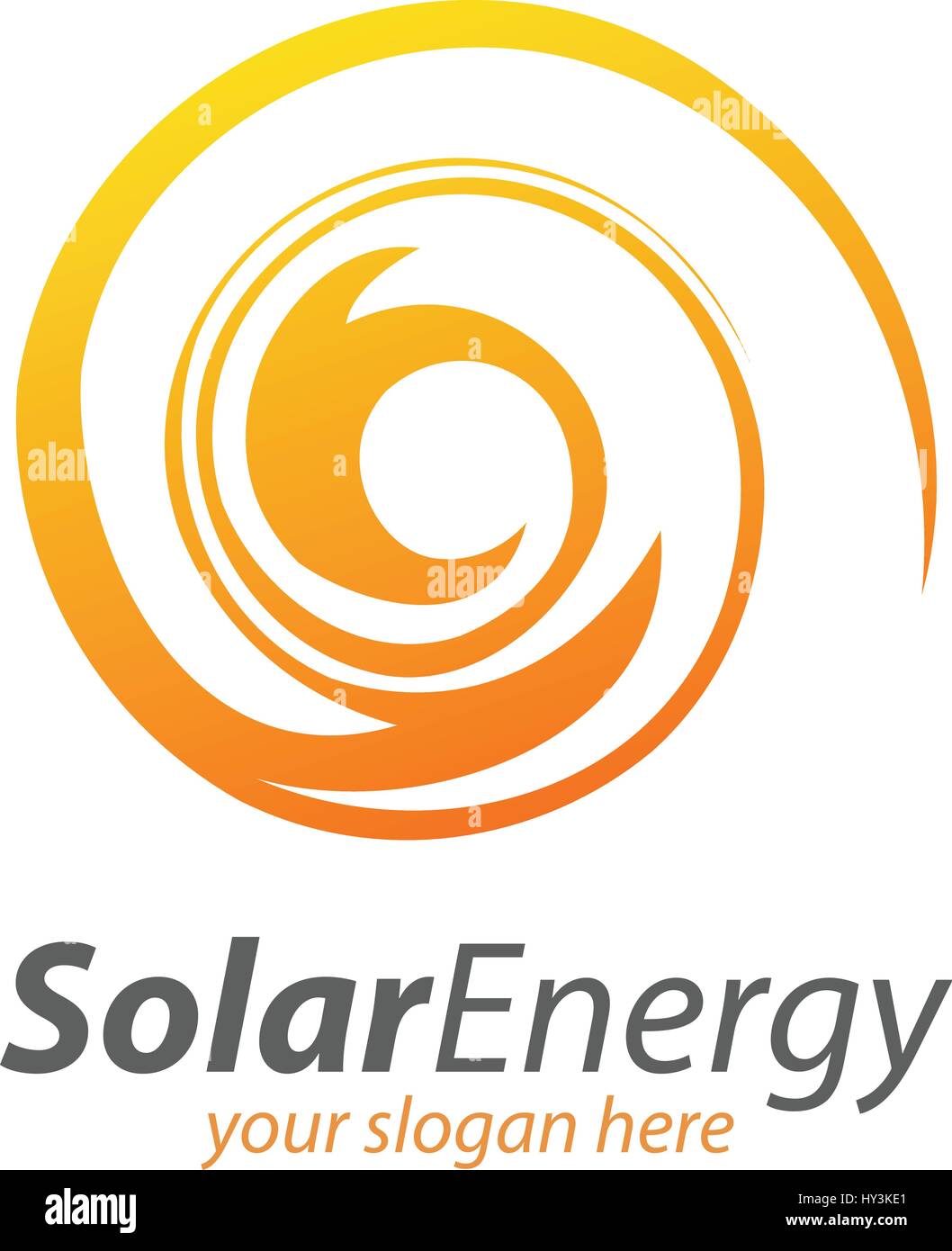 Solar Technology Symbol Design, abstract circle shape Stock Vector ...
