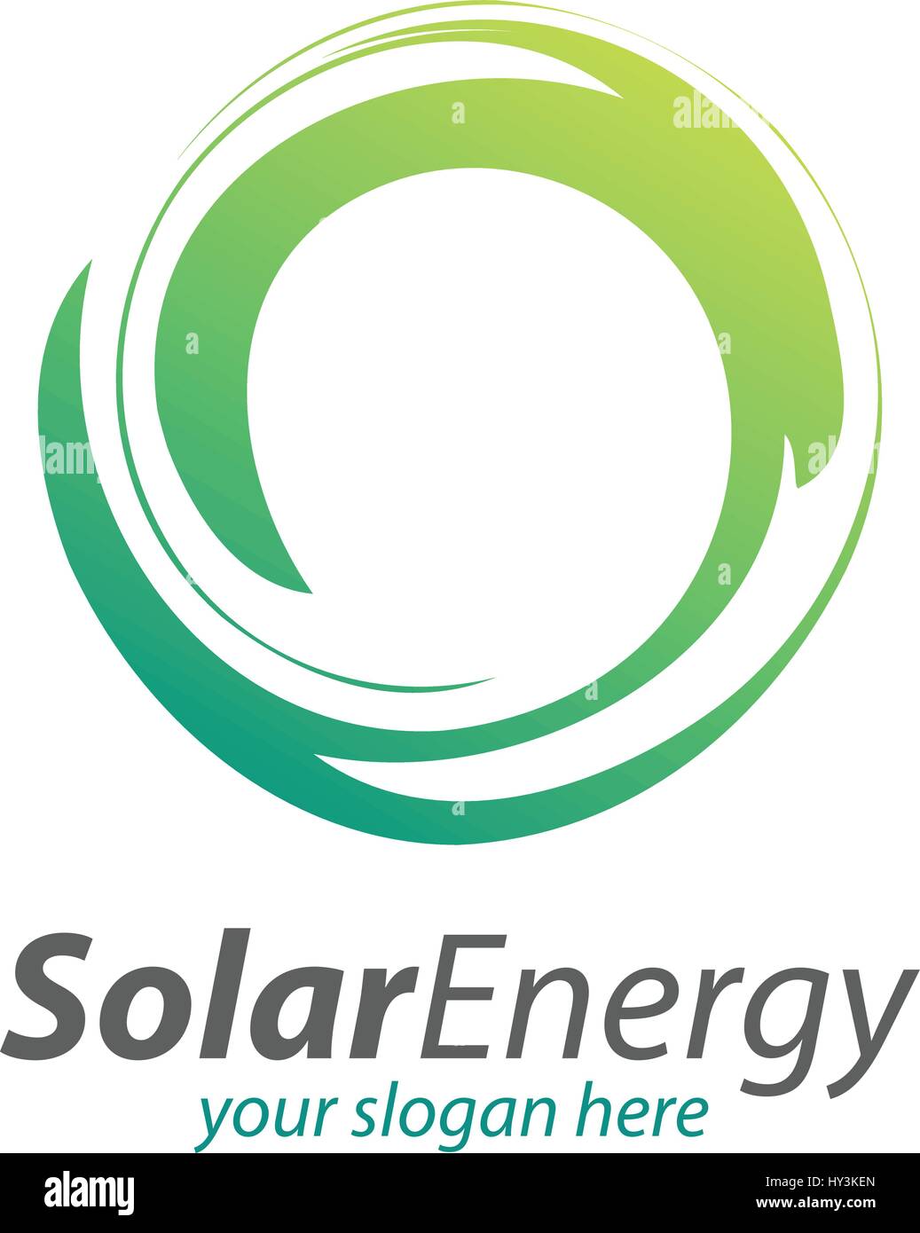 Solar Technology Symbol Design, abstract circle shape Stock Vector ...