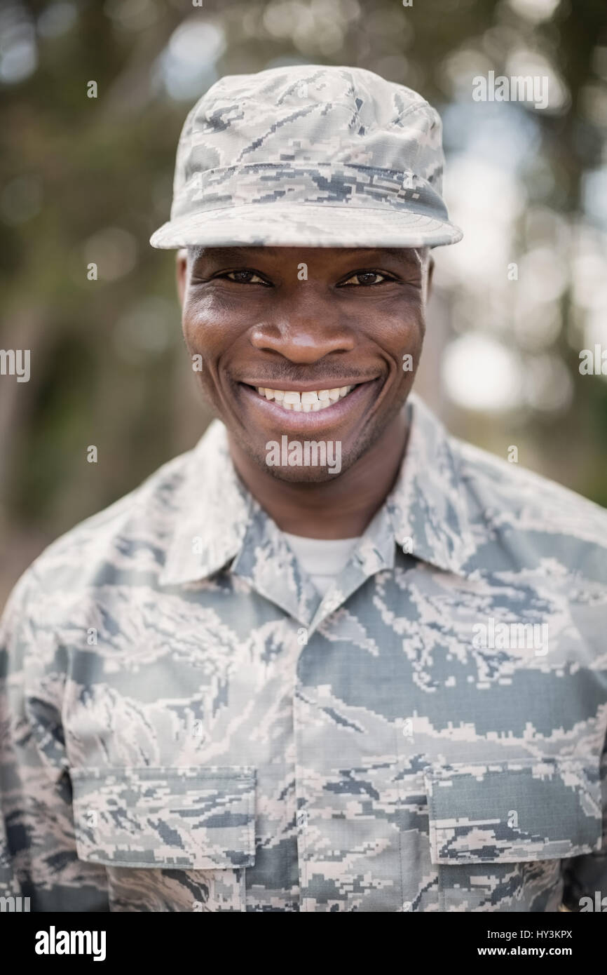 Portrait happy security guard hi-res stock photography and images - Alamy