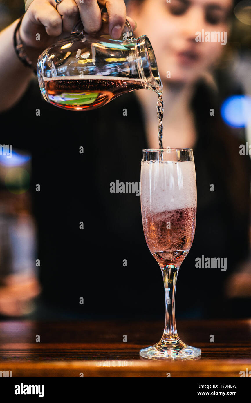 Cocktail waitress hi-res stock photography and images - Alamy