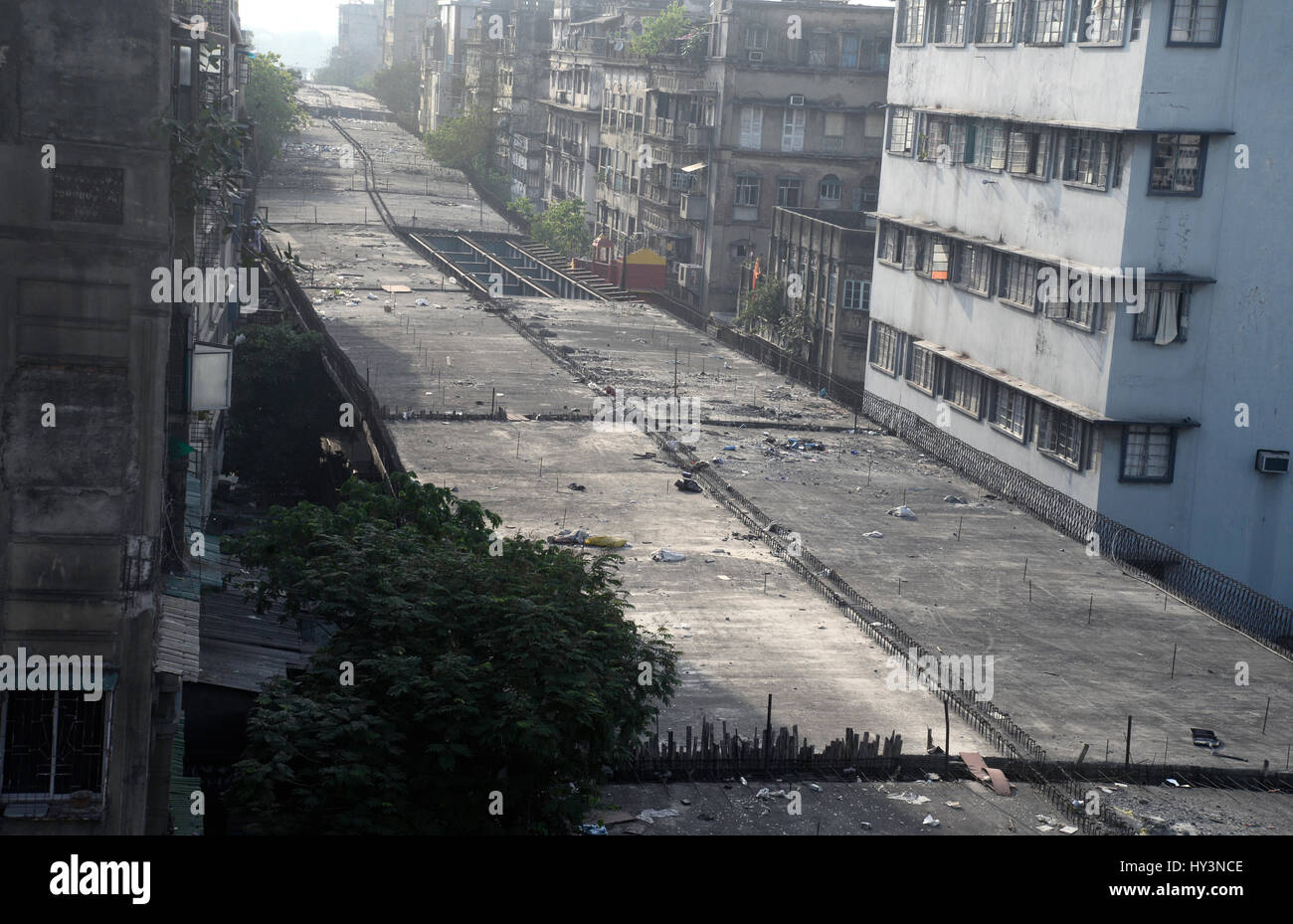 Kolkata, India. 31st Mar, 2017. Damage parts of the flyiver due the ...