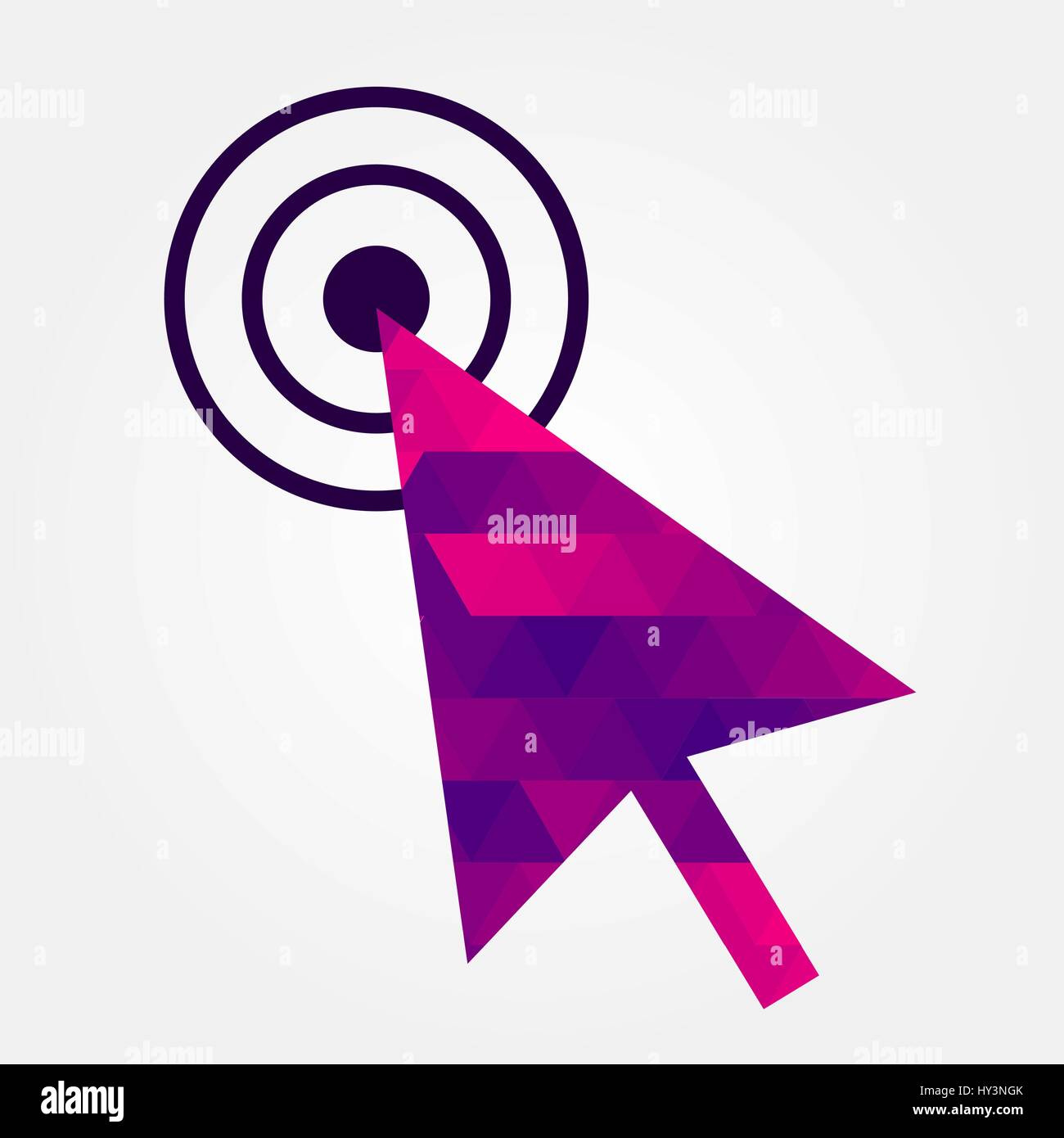 Computer arrow clicking. Colorful gradient Stock Vector Image & Art - Alamy