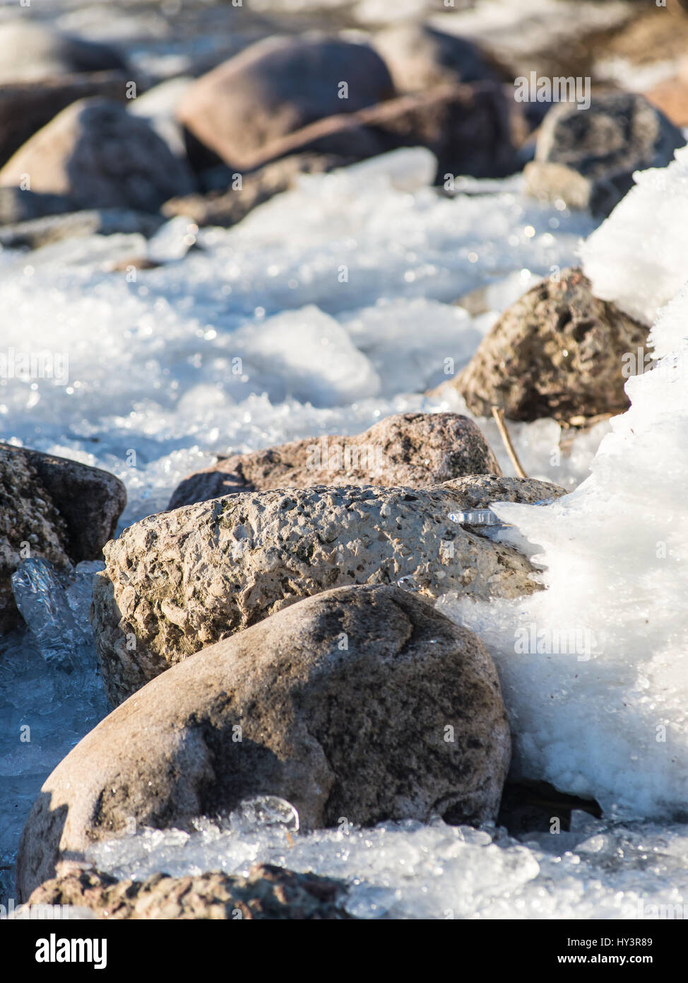 abstract frozen ice blocks in the sea Stock Photo - Alamy