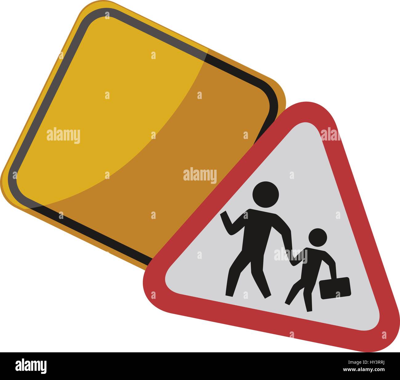 warning sign traffic caution vector icon illustration Stock Vector ...