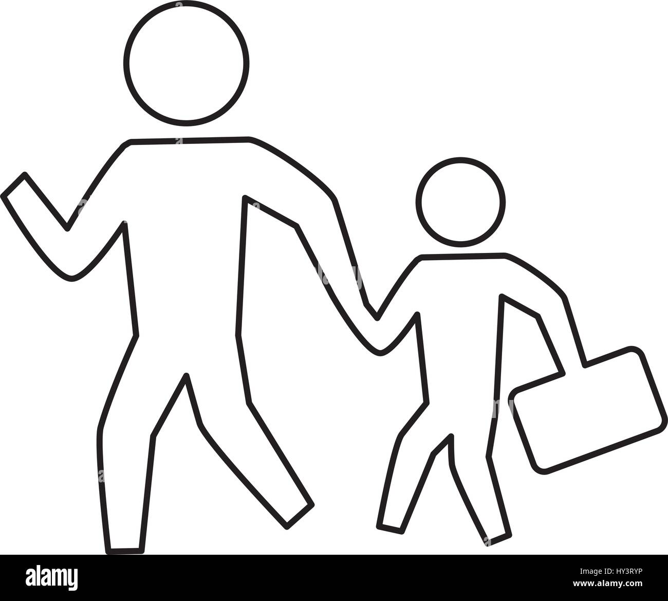 people crossing walking vector icon illustration pictogram Stock Vector ...