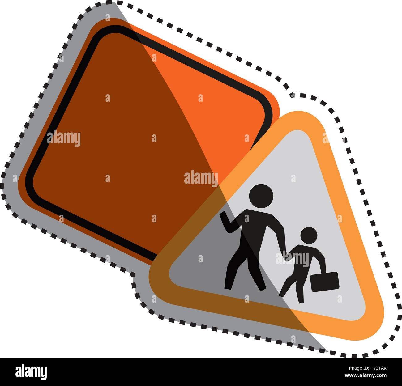 warning sign traffic caution vector icon illustration Stock Vector ...