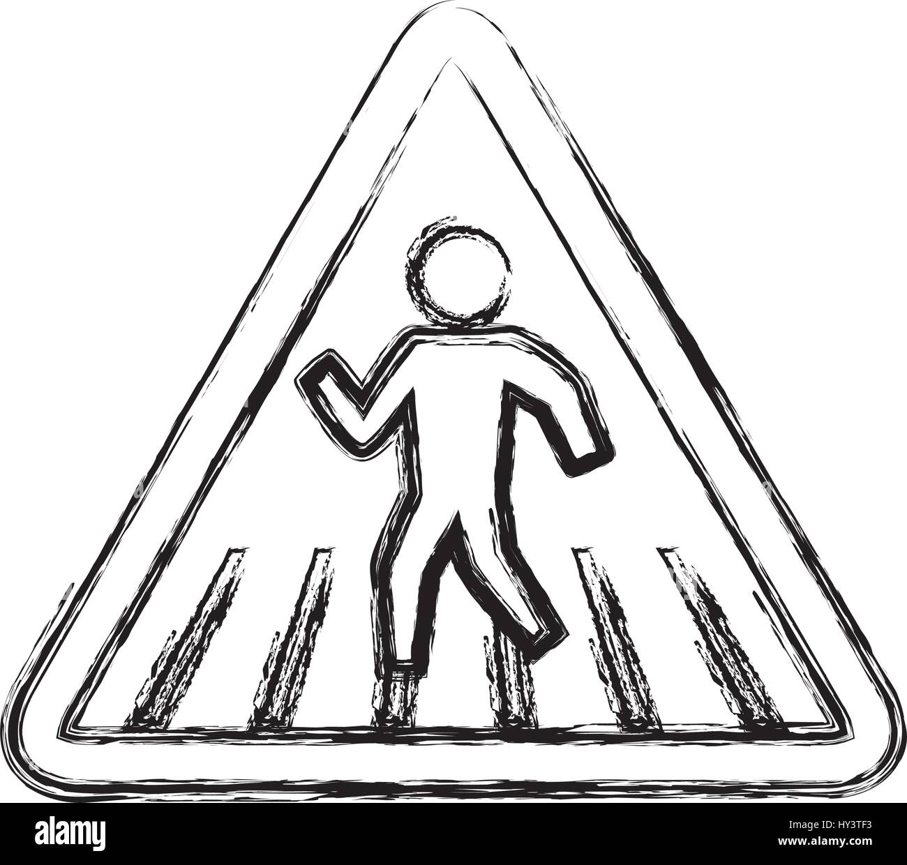 Crosswalking Stock Vector Images - Alamy