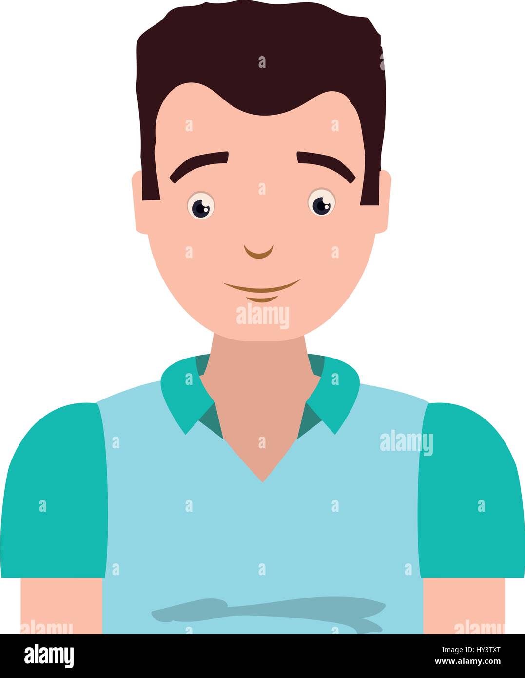 adult male avatar vector icon illustration colored Stock Vector Image ...
