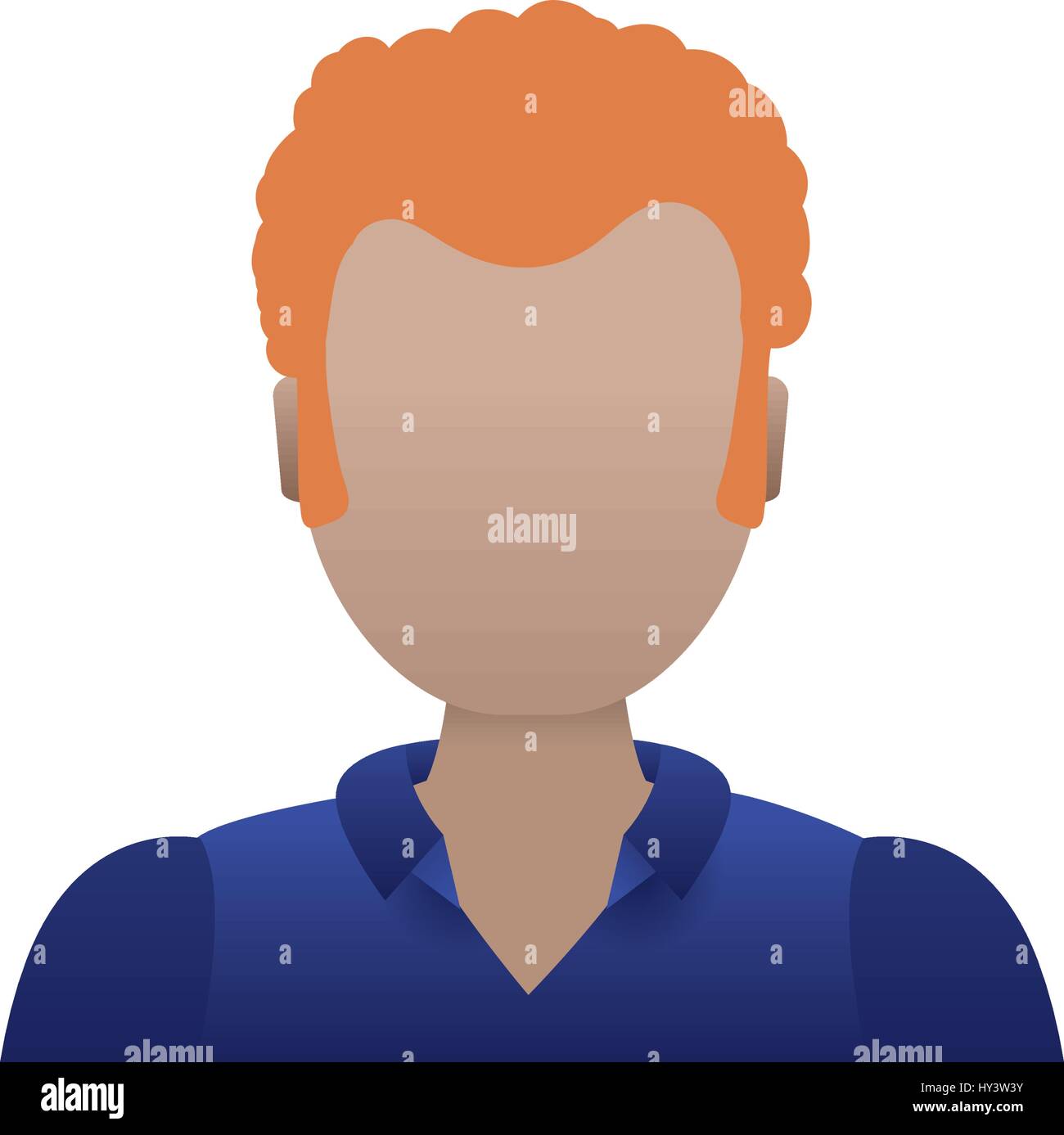 adult male avatar faceless vector icon illustration Stock Vector Image ...
