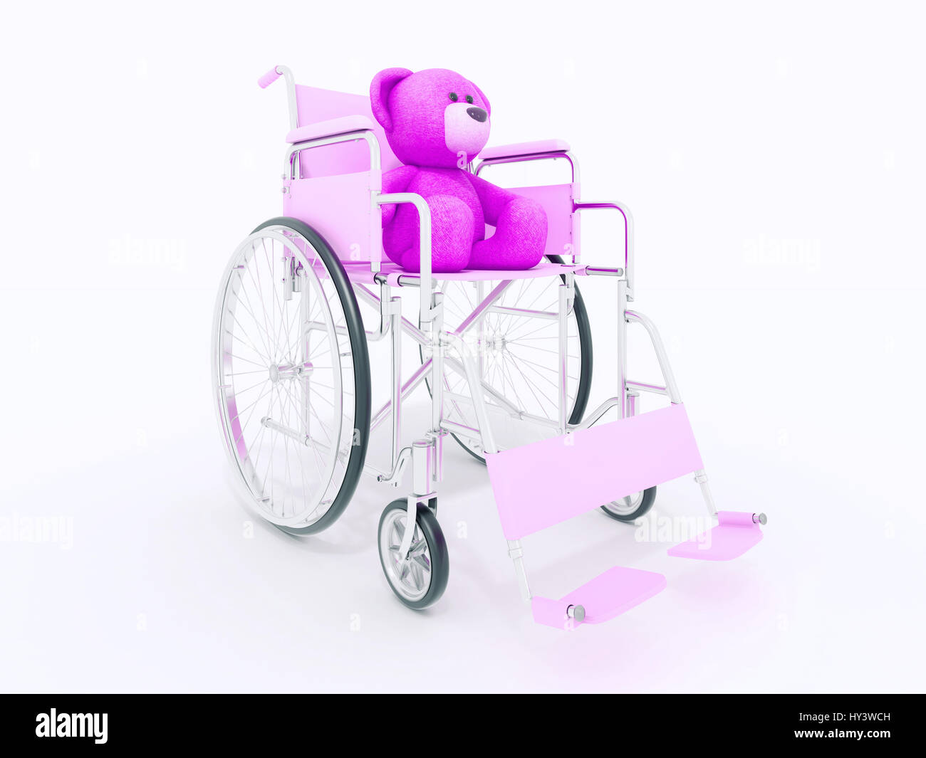 Teddy bear in wheelchair hi-res stock photography and images - Alamy