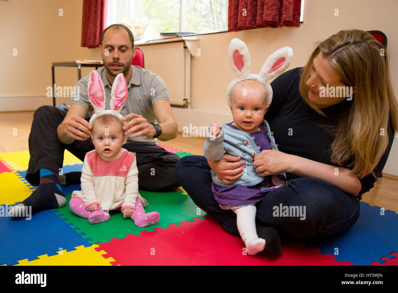 Easter Play group Stock Photo - Alamy