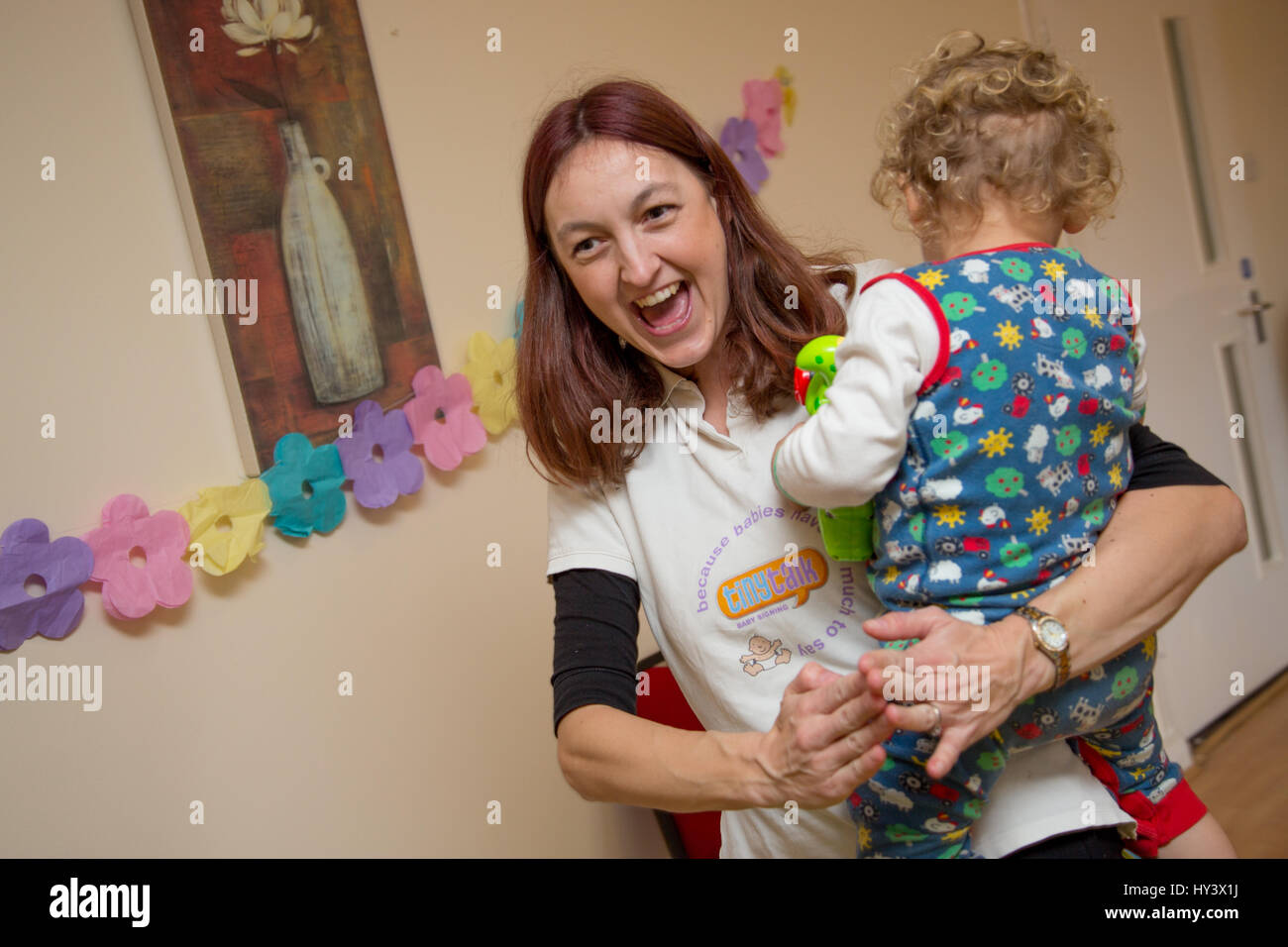 Children at an educational playgroup Stock Photo - Alamy