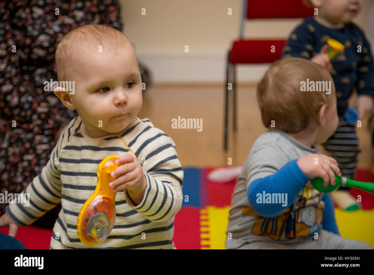 Children at an educational playgroup Stock Photo - Alamy