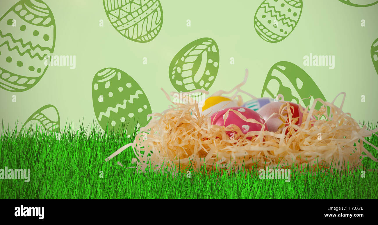 Animation easter eggs in grass hi-res stock photography and images - Alamy
