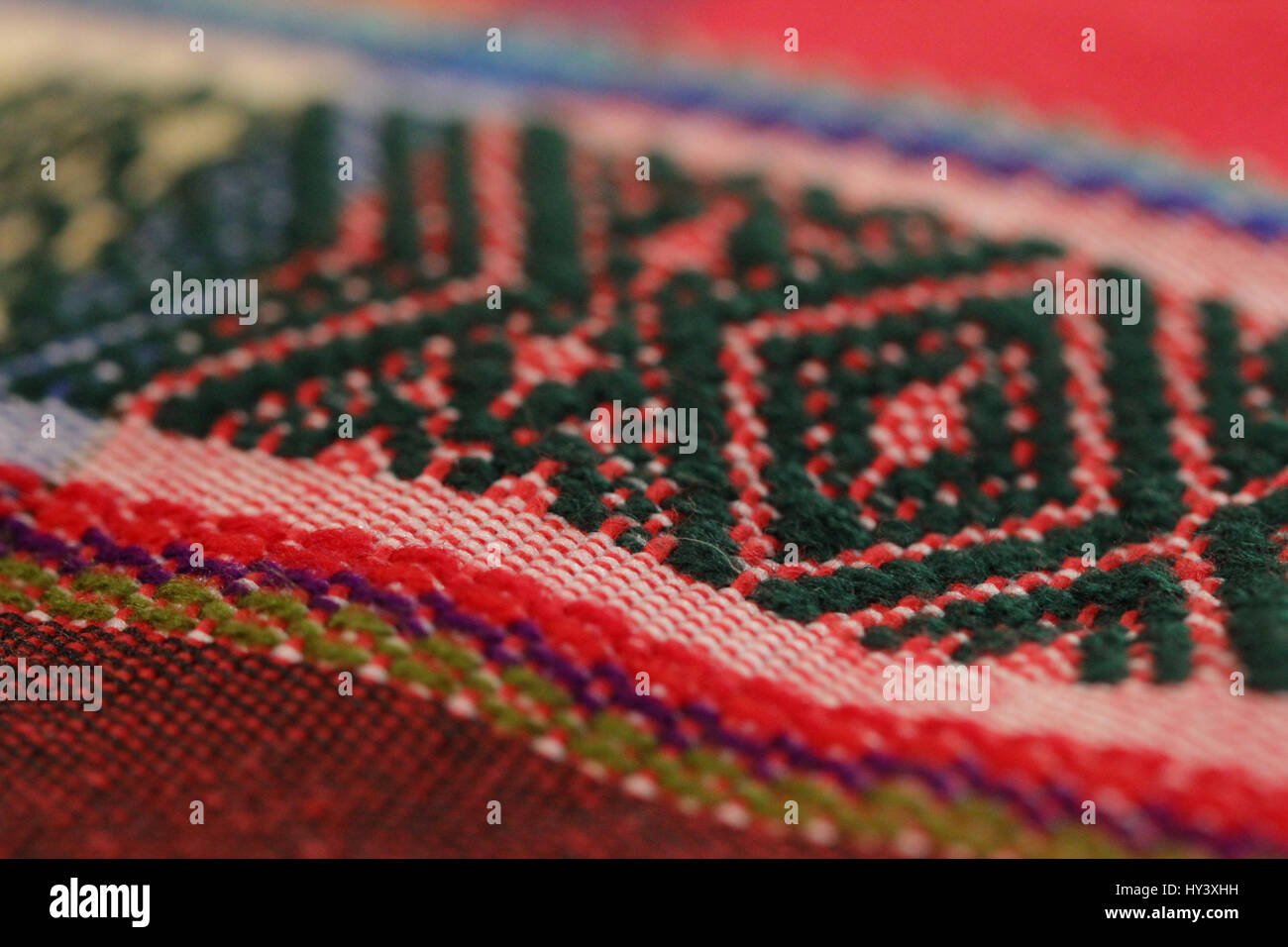 Guatemalan handmade traditional colorful textile Stock Photo - Alamy