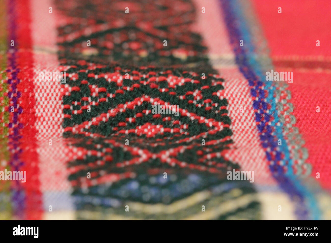 Guatemalan handmade traditional colorful textile Stock Photo - Alamy