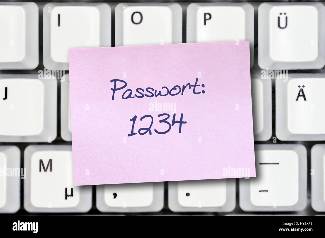 Password on post it hi-res stock photography and images - Alamy