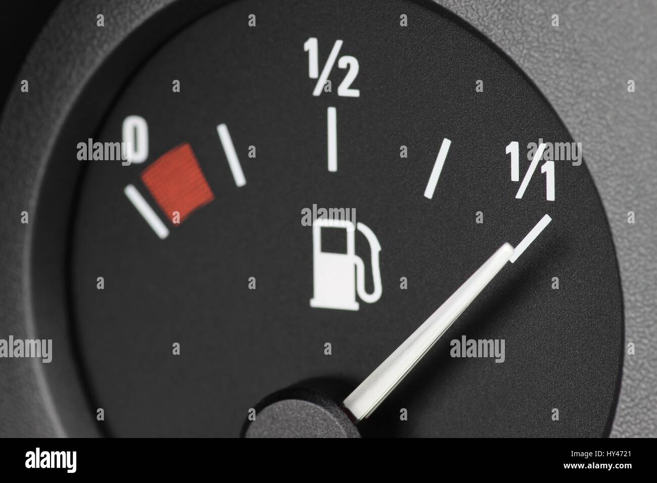 fuel gauge in car dashboard - full Stock Photo - Alamy