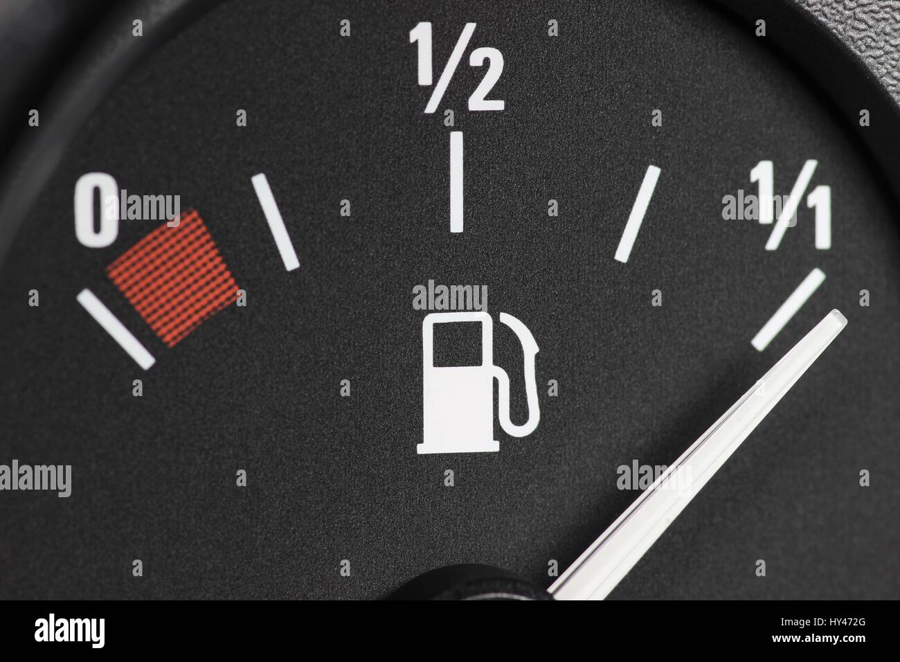 fuel gauge in car dashboard - full Stock Photo - Alamy