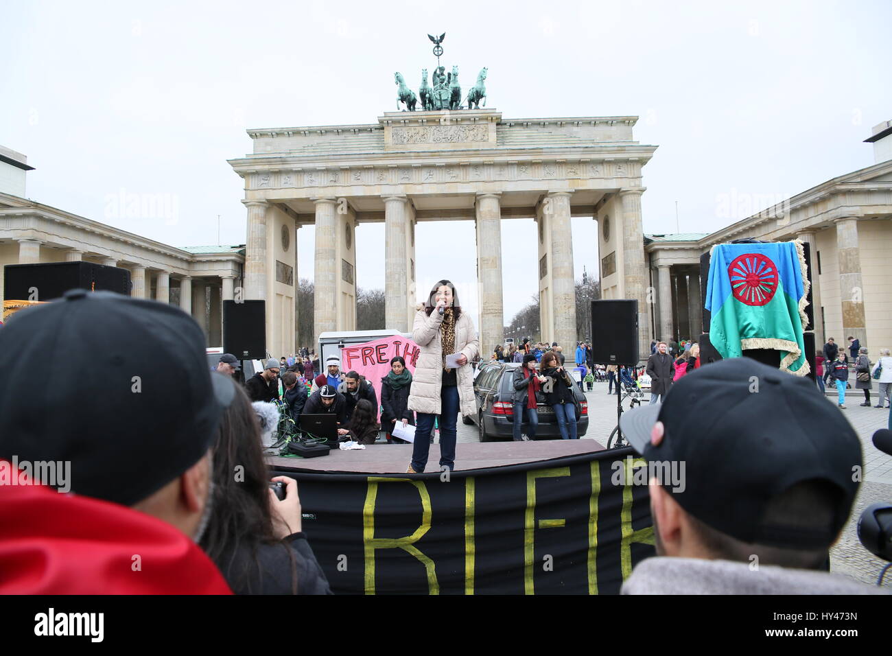 Berlin, Germany, April 8th, 2105: Rally on International Roma day at ...