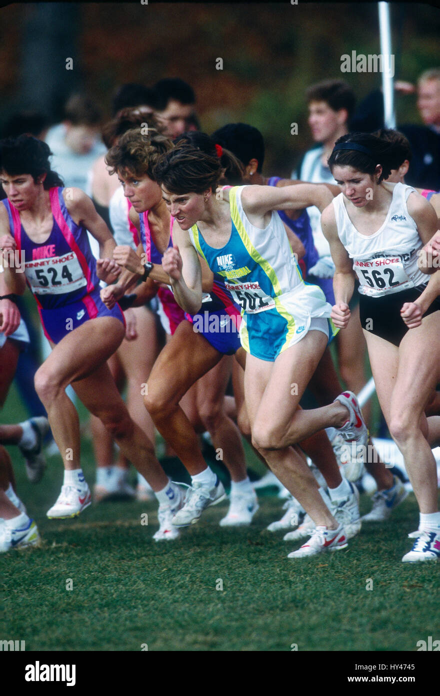 Lynn Jennings wins the 1990 TAC Cross Country Championships, Van ...