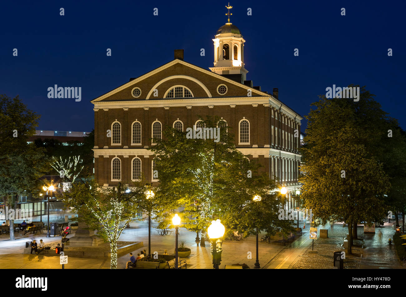 Boston faneuil hall hi-res stock photography and images - Alamy