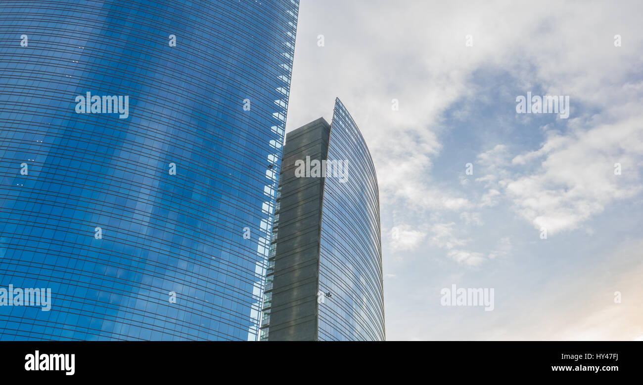Modern office tower made from glass and steel Stock Photo - Alamy