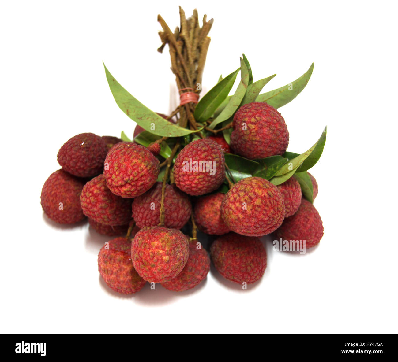 beautiful bunch of red lychee was big and yummy Stock Photo - Alamy