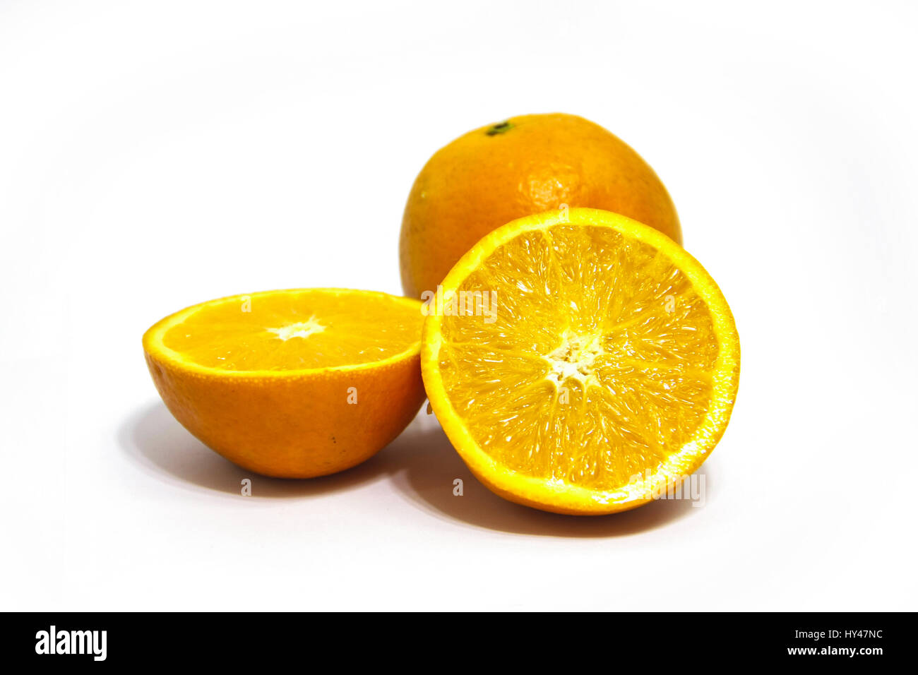 beautiful oranges was yummy on white background Stock Photo - Alamy