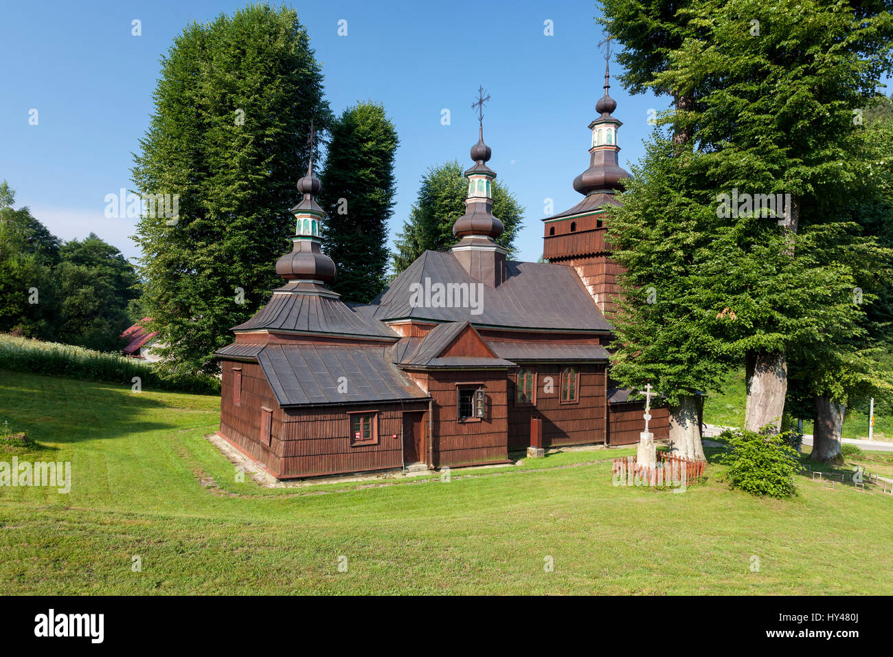 Milik, 19th century church, wooden architecture, Malopolska, Poland ...