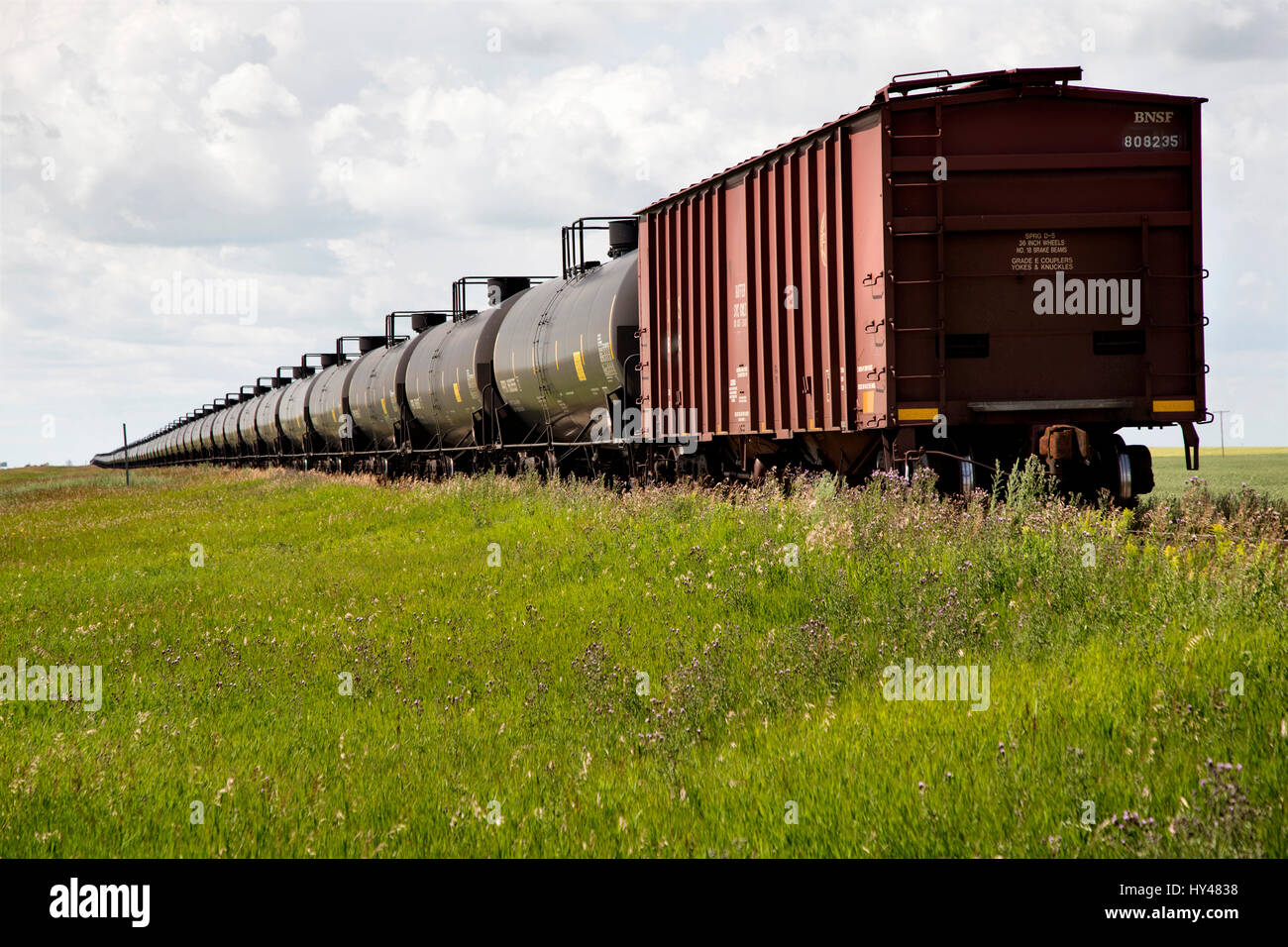 Train in canadian prairies hi-res stock photography and images - Alamy