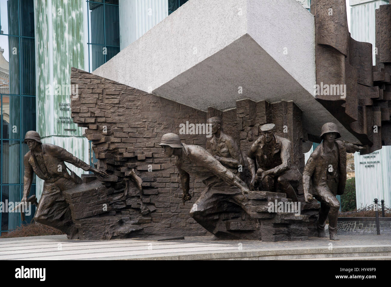 Warsaw Uprising Monument (Pomnik Powstania Warszawskiego) on Krasinski ...